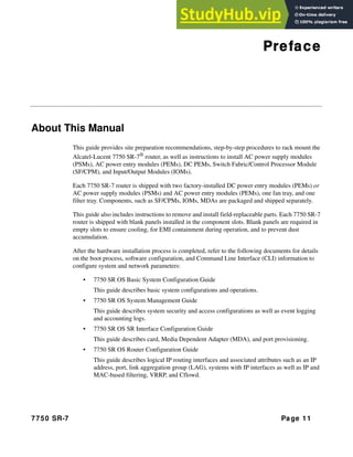 7750 SR-7 INSTALLATION GUIDE | PDF