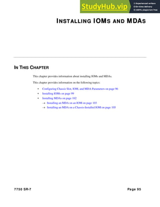 7750 SR-7 INSTALLATION GUIDE | PDF