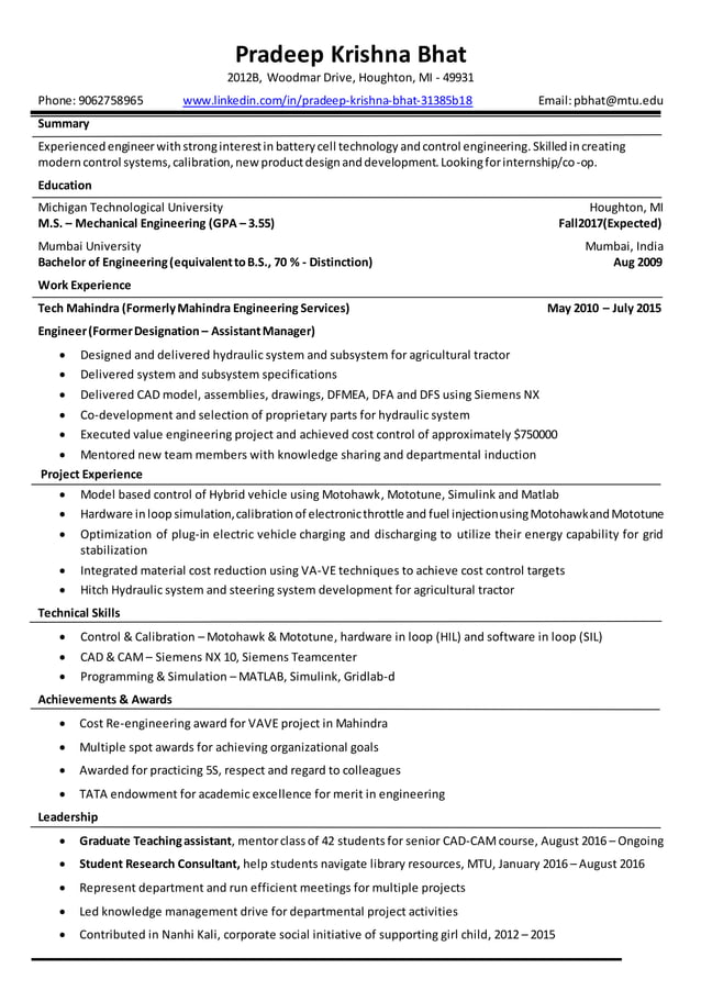 Pradeep Krishna Bhat _Resume | DOCX