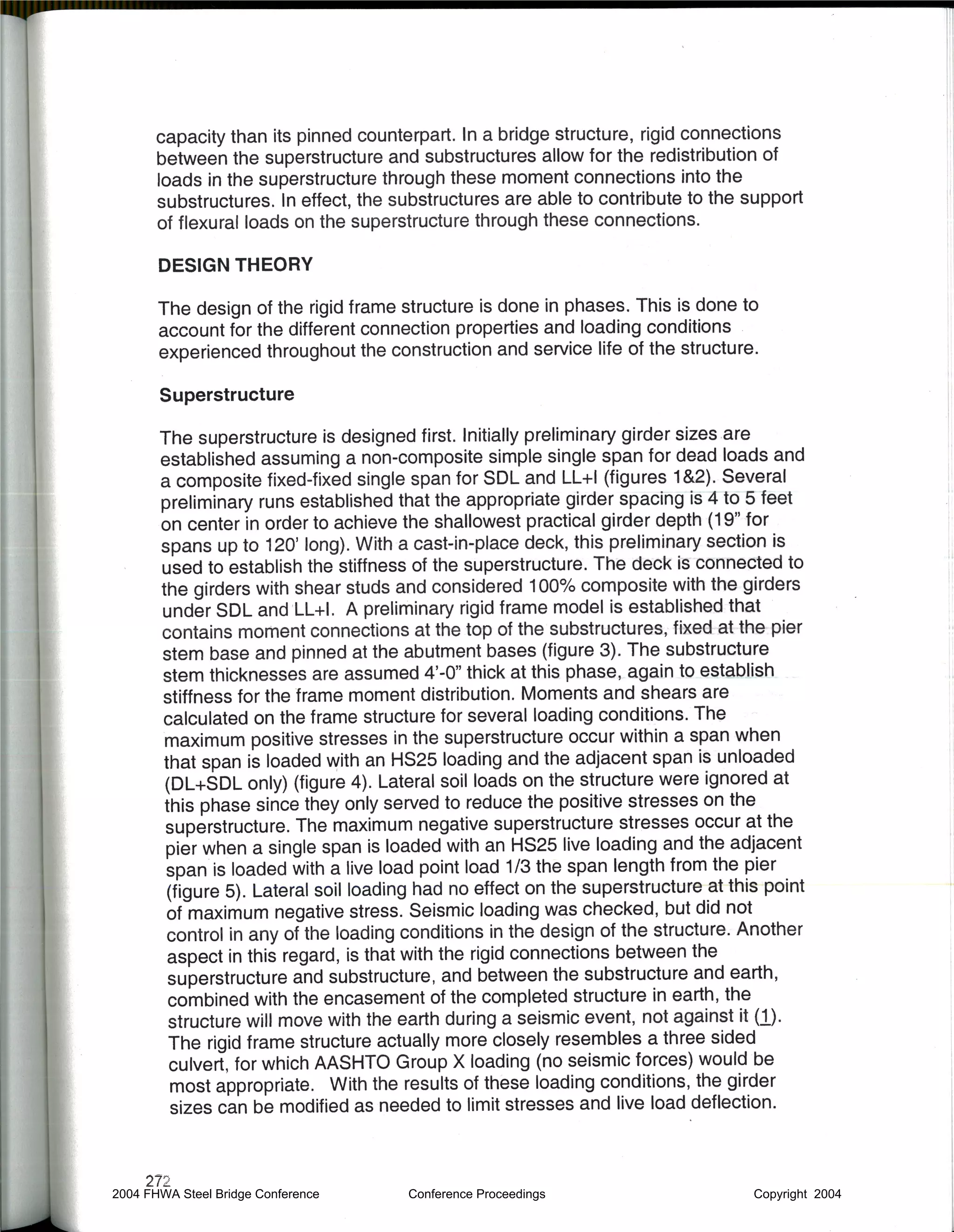 Rigid Frame Bridge Design Paper 2004 w-Current Photos | PDF