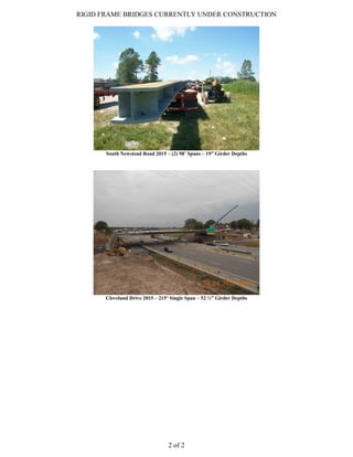Rigid Frame Bridge Design Paper 2004 w-Current Photos | PDF