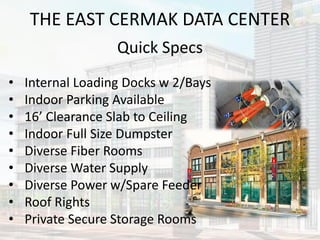 THE EAST CERMAK DATA CENTER | PDF | Industrial Property | Real Estate