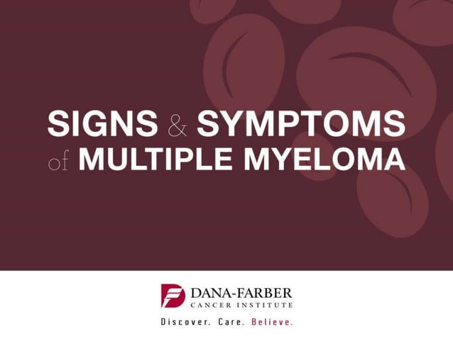 Signs and Symptoms of Multiple Myeloma | PPTX