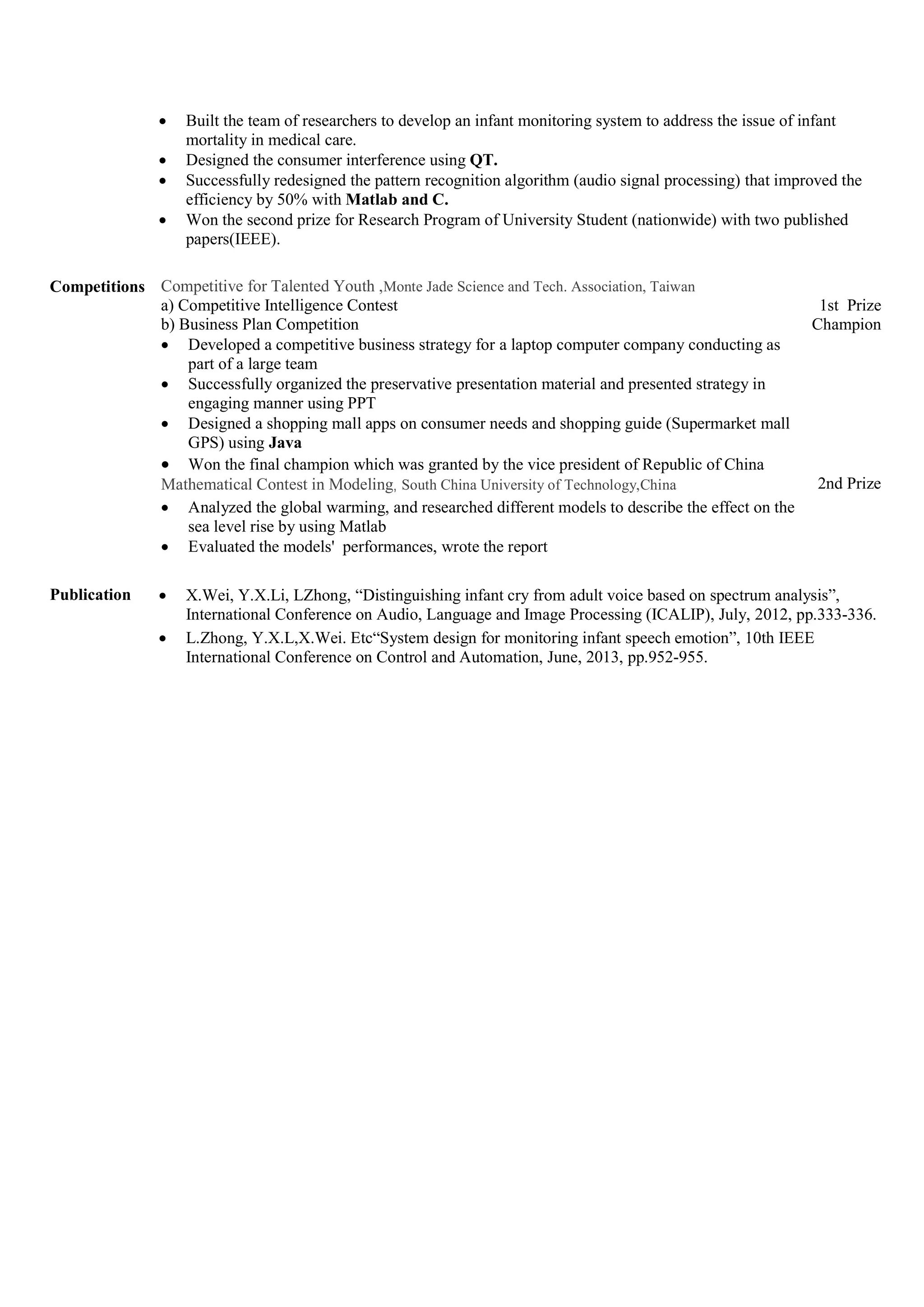 Resume_Xin_Wei | PDF