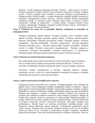 Teoria şi metodologia evaluării | DOC