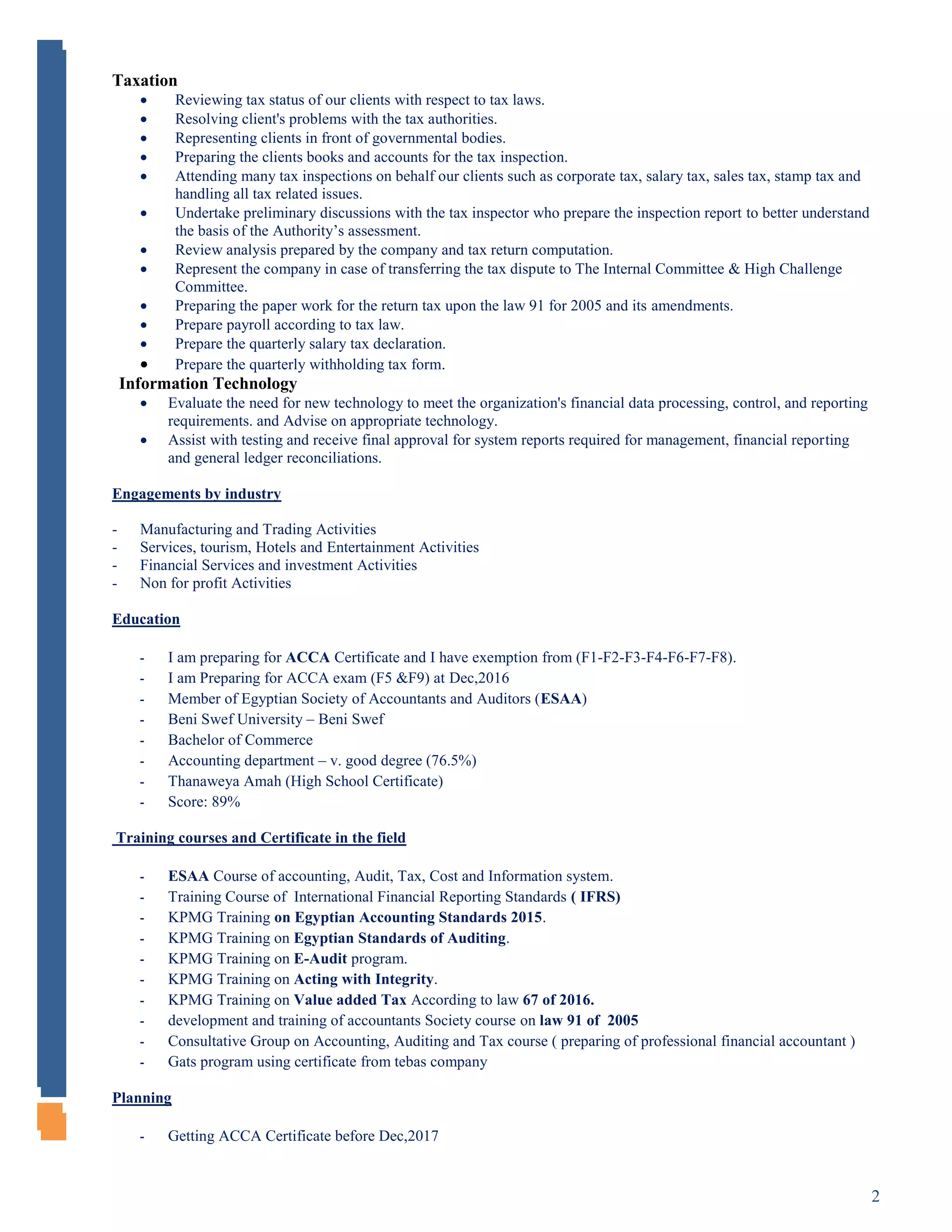 Mohamed salah CV | PDF