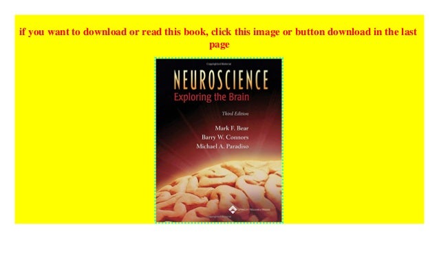 Neuroscience Exploring The Brain 4th Edition Pdf
