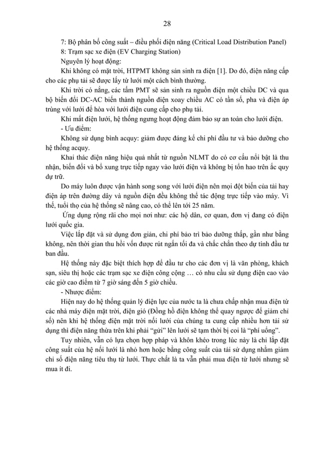 TÍNH TOAN THIẾT KẾ HỆ THỐNG TRẠM SẠC XE ĐIỆN SỬ DỤNG NĂNG LƯỢNG MẶT TRỜI TẠI SÂN BAY QUỐC TẾ ĐÀ ...