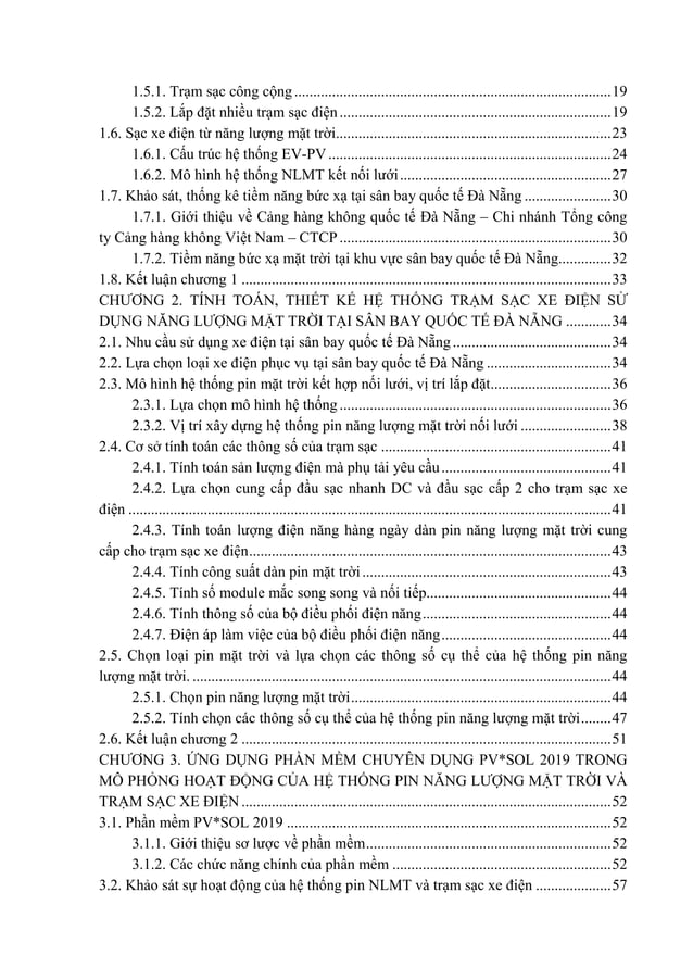 TÍNH TOAN THIẾT KẾ HỆ THỐNG TRẠM SẠC XE ĐIỆN SỬ DỤNG NĂNG LƯỢNG MẶT TRỜI TẠI SÂN BAY QUỐC TẾ ĐÀ ...