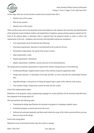 Development of Intelligent Alumni Management System for Universities ...