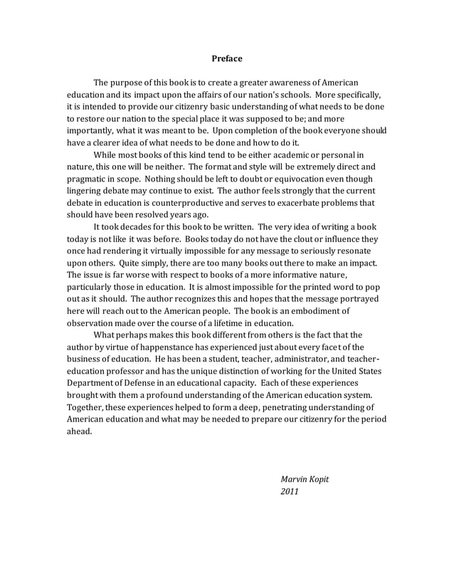 Preface | DOCX | Education industry | Industries