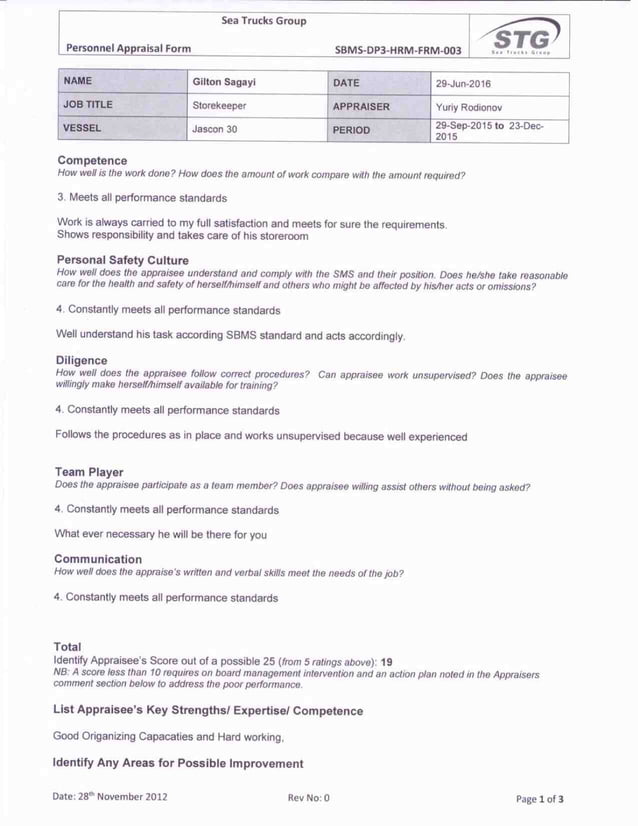 Appraisal - STG Jascon 30 Pipe Lay Barge | PDF