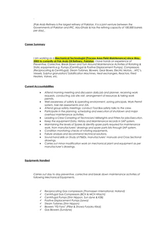 kashif Nazeer Updated CV | PDF