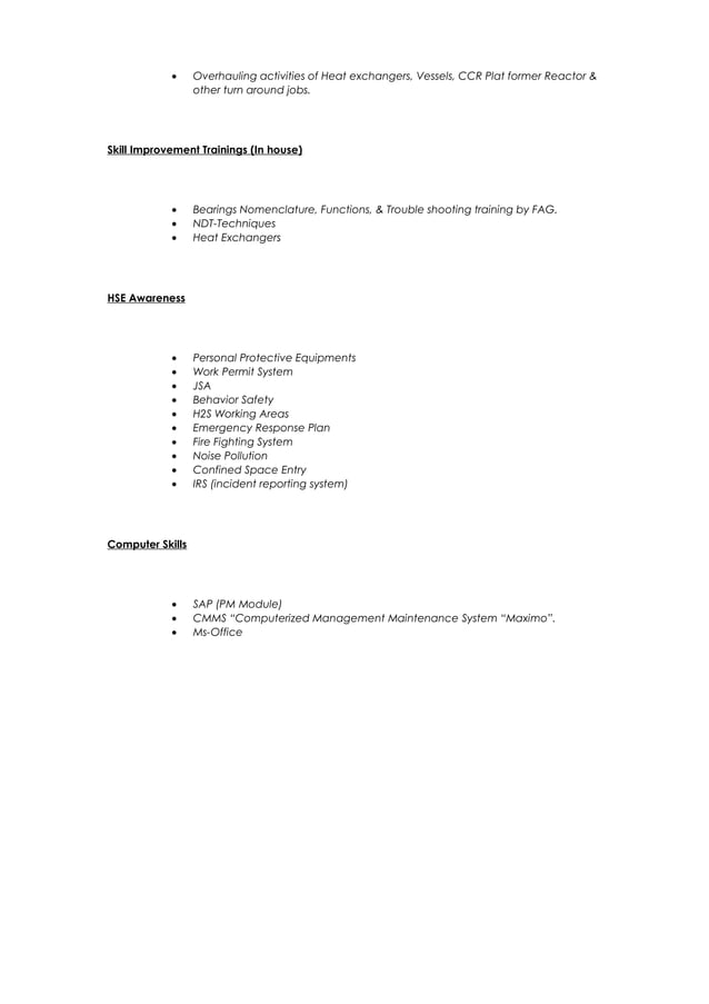 kashif Nazeer Updated CV | PDF