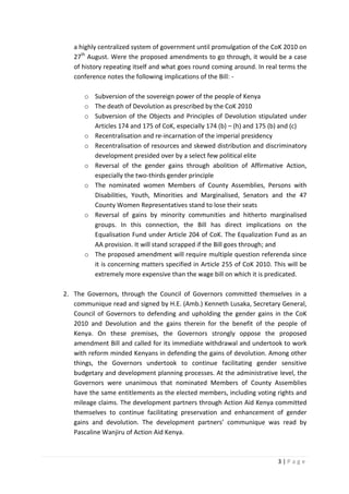 DEVOLUTION AND WOMEN CONFERENCE SUMMARY-signed | PDF | Civic affairs ...