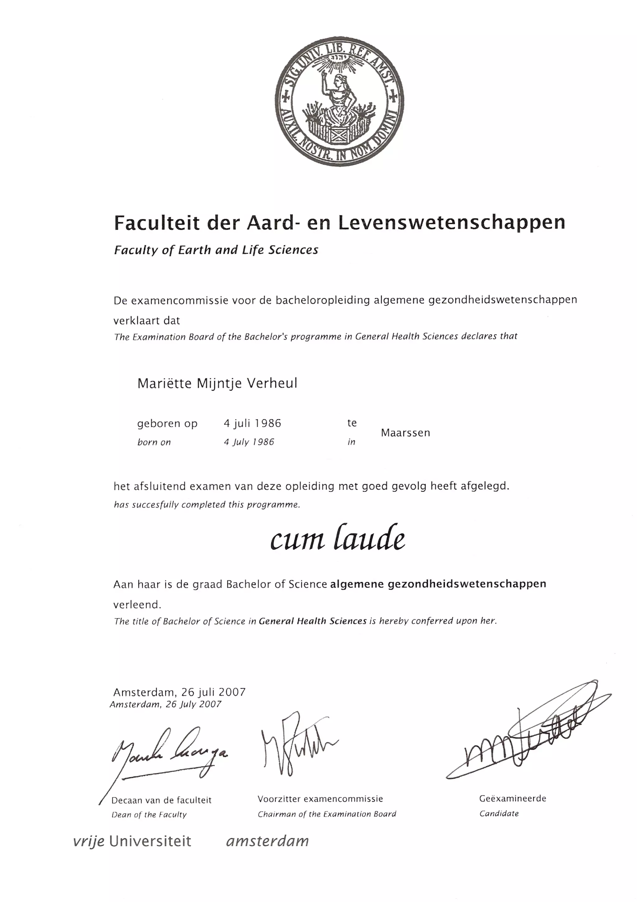 Bachelor diploma (cum laude) | PDF