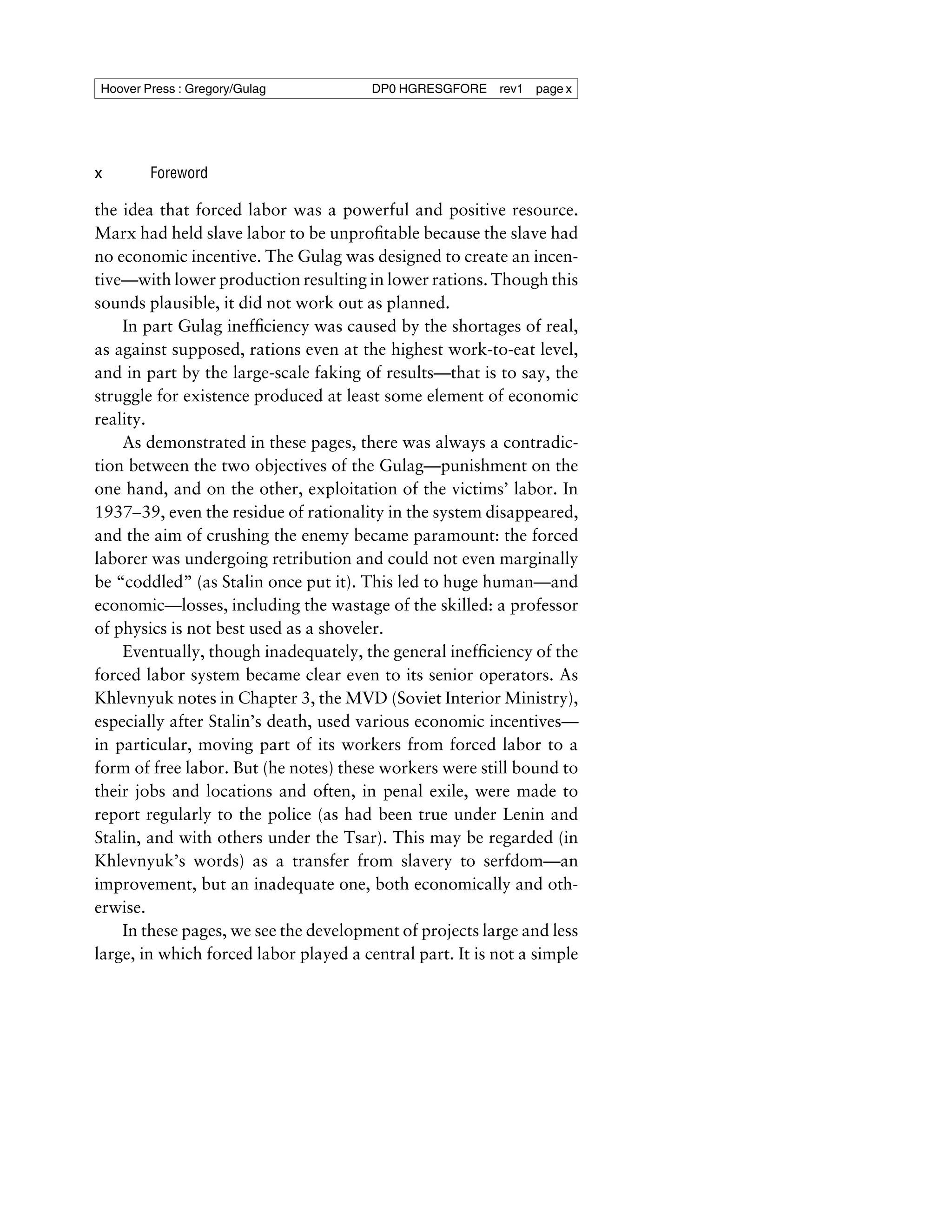The Economics Of Forced Labor The Soviet Gulag Gregory Pr | PDF