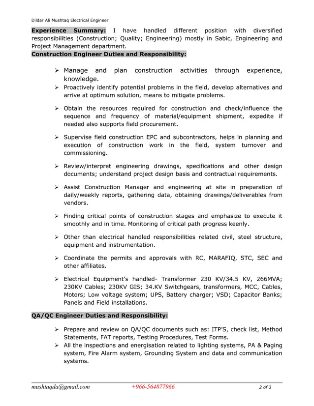 Mushtaq Electrical_ENGINEER 2016 | PDF