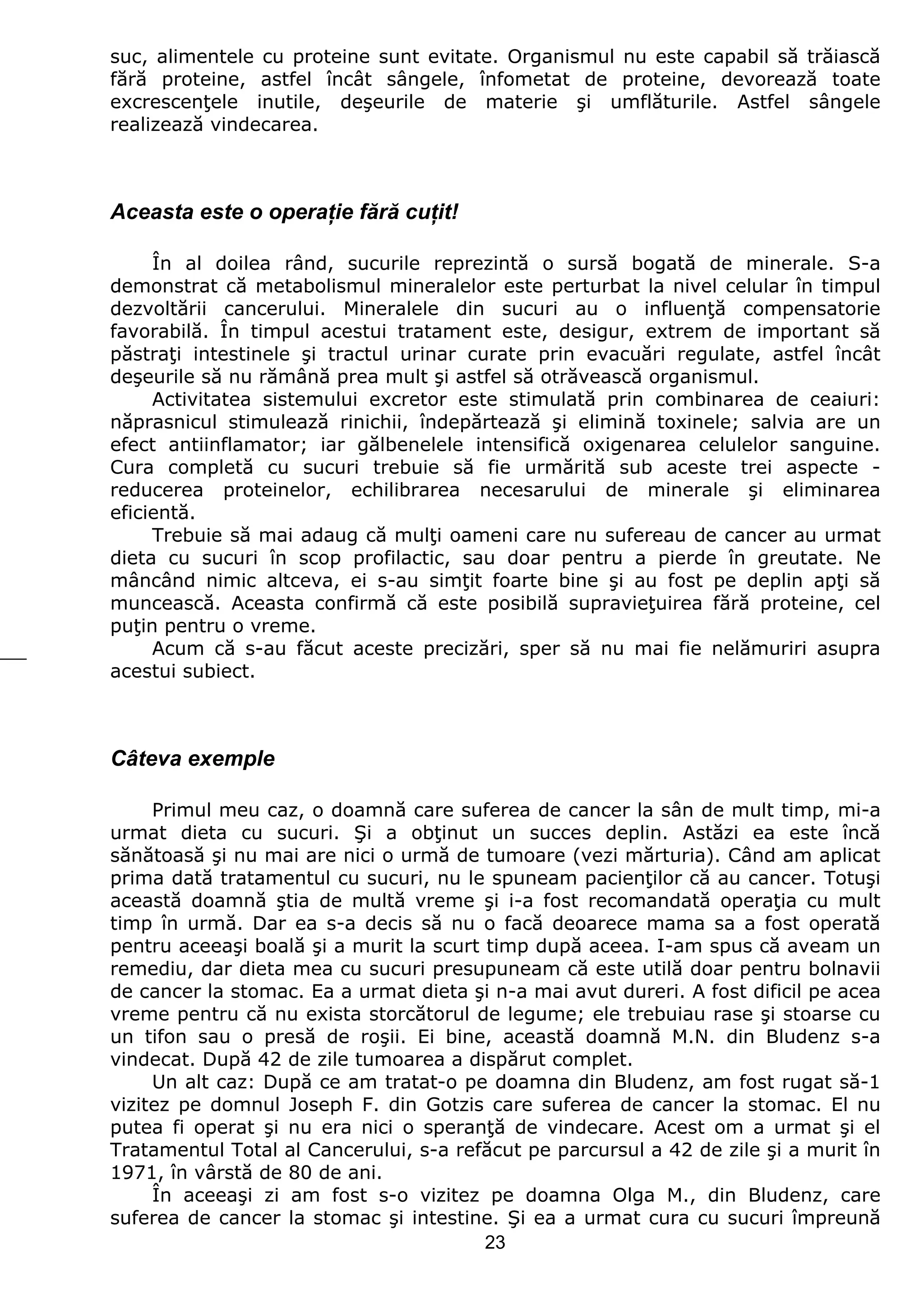 Rudolf Breuss - tratamentul total al cancerului | PDF