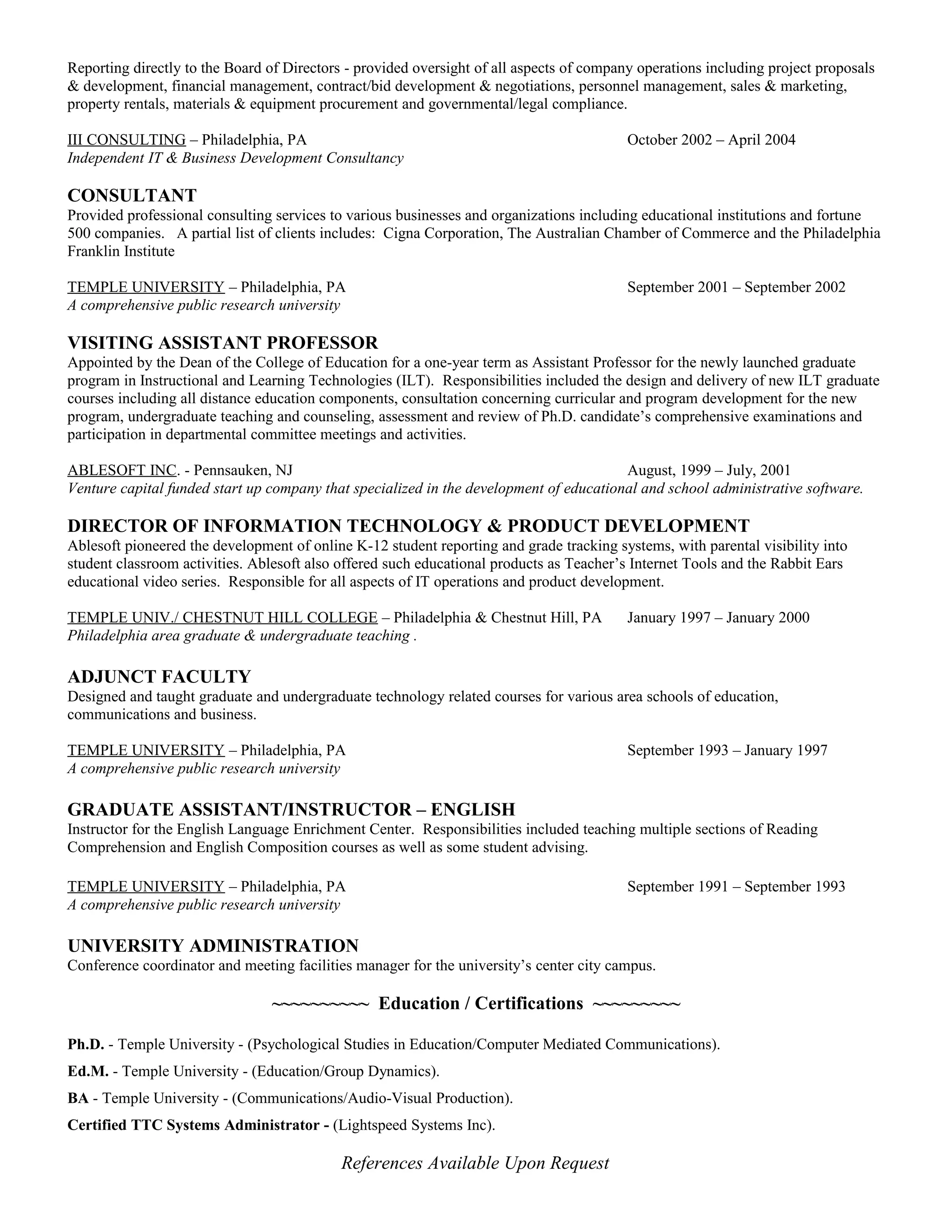 Resume-Operations-2016 | DOC