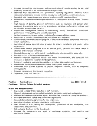 Clive Malambo - CV-1 | DOC | Business Administration | Business