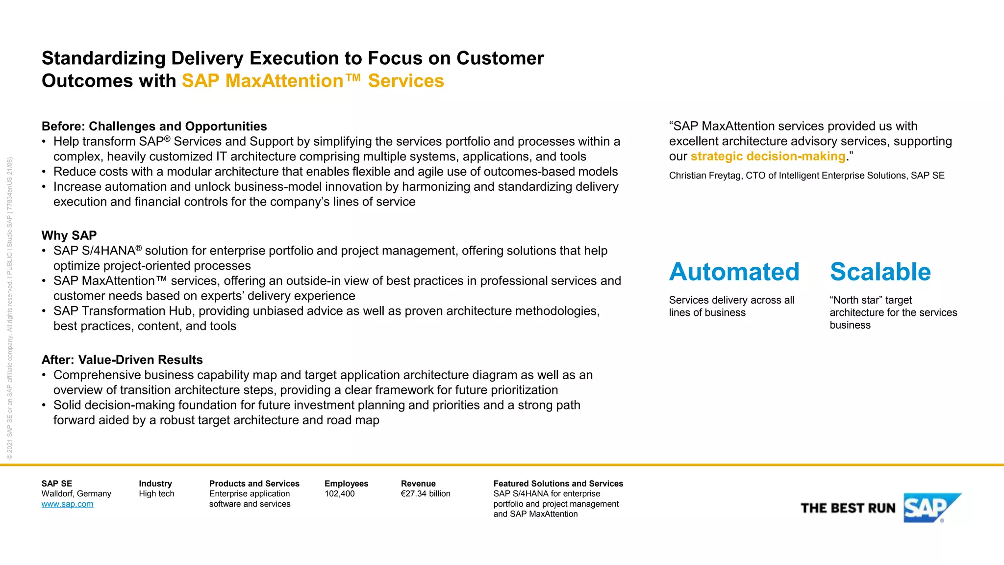 SAP runs SAP | PPTX