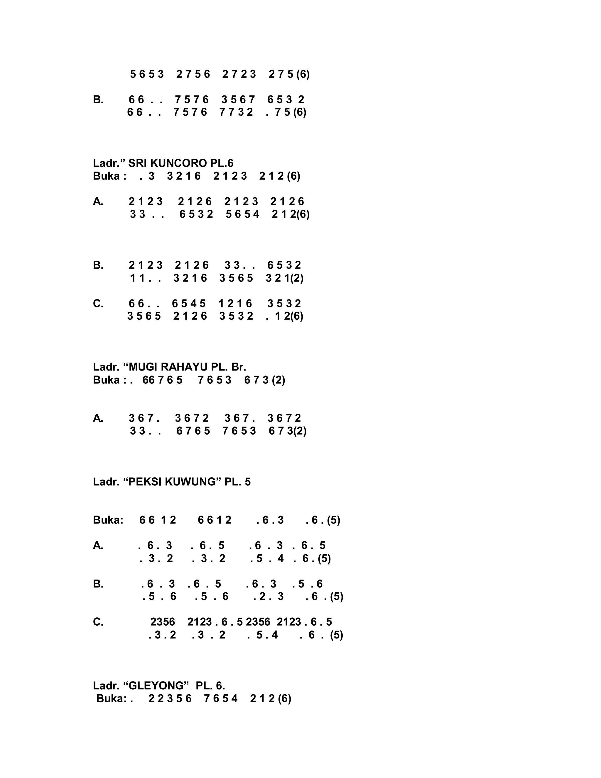 77861720 notasi-gamelan-jawa | PDF