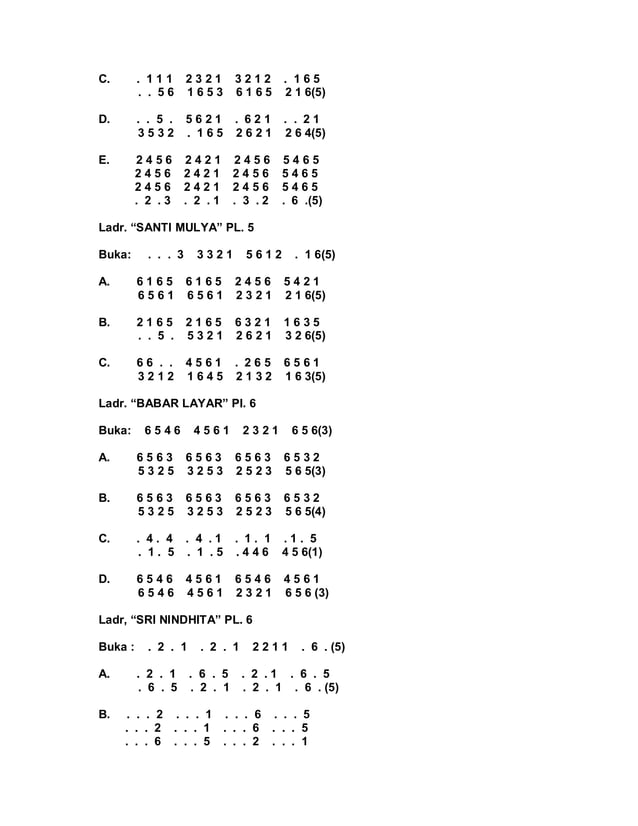 77861720 notasi-gamelan-jawa | PDF