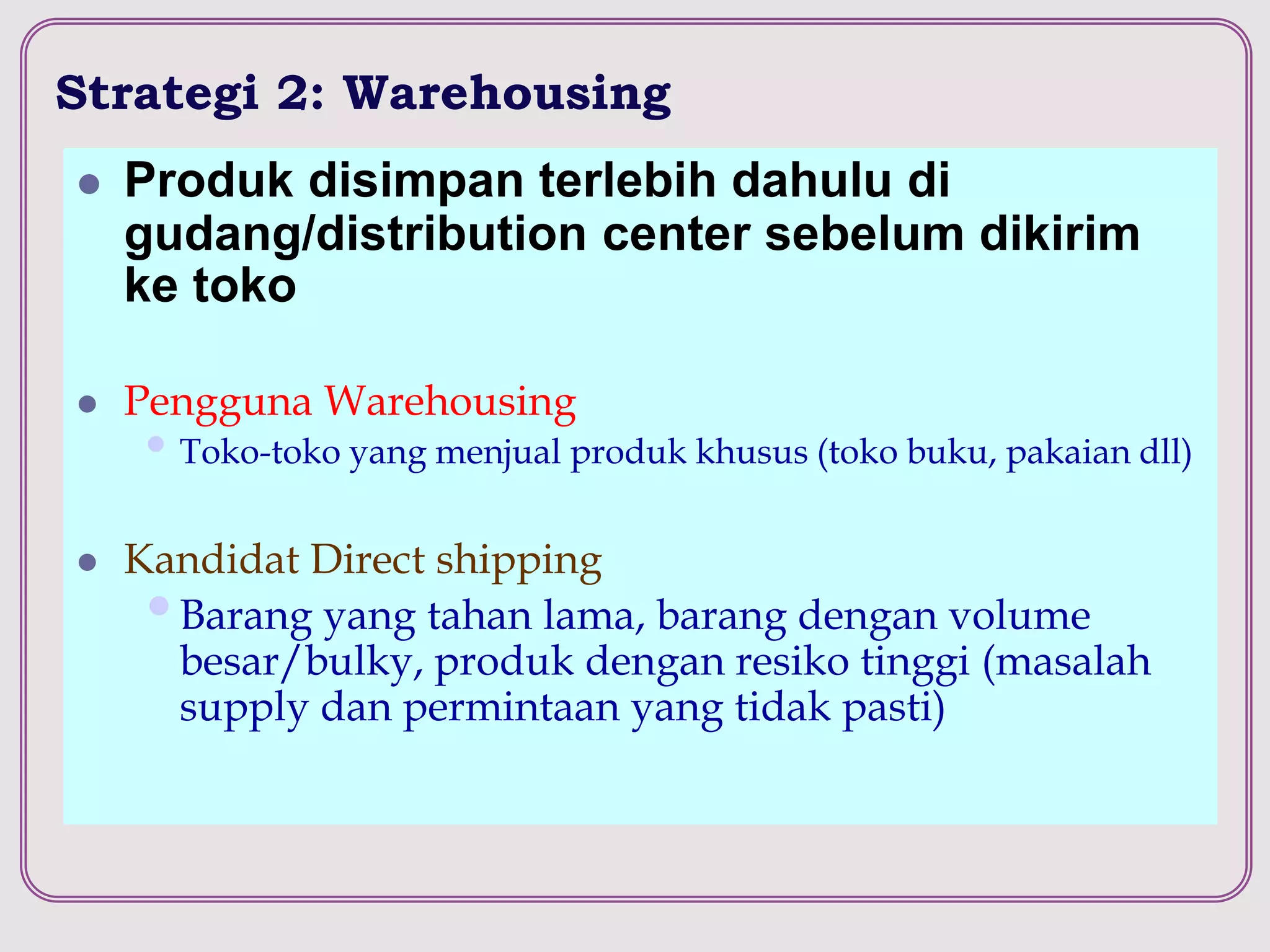Manajemen Distribusi dan Transportasi | PPT
