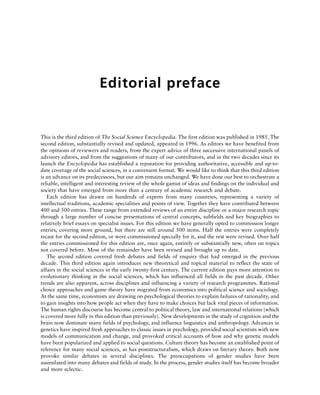 The Social Science Encyclopedia 3rd Edition Adam Kuper | PDF