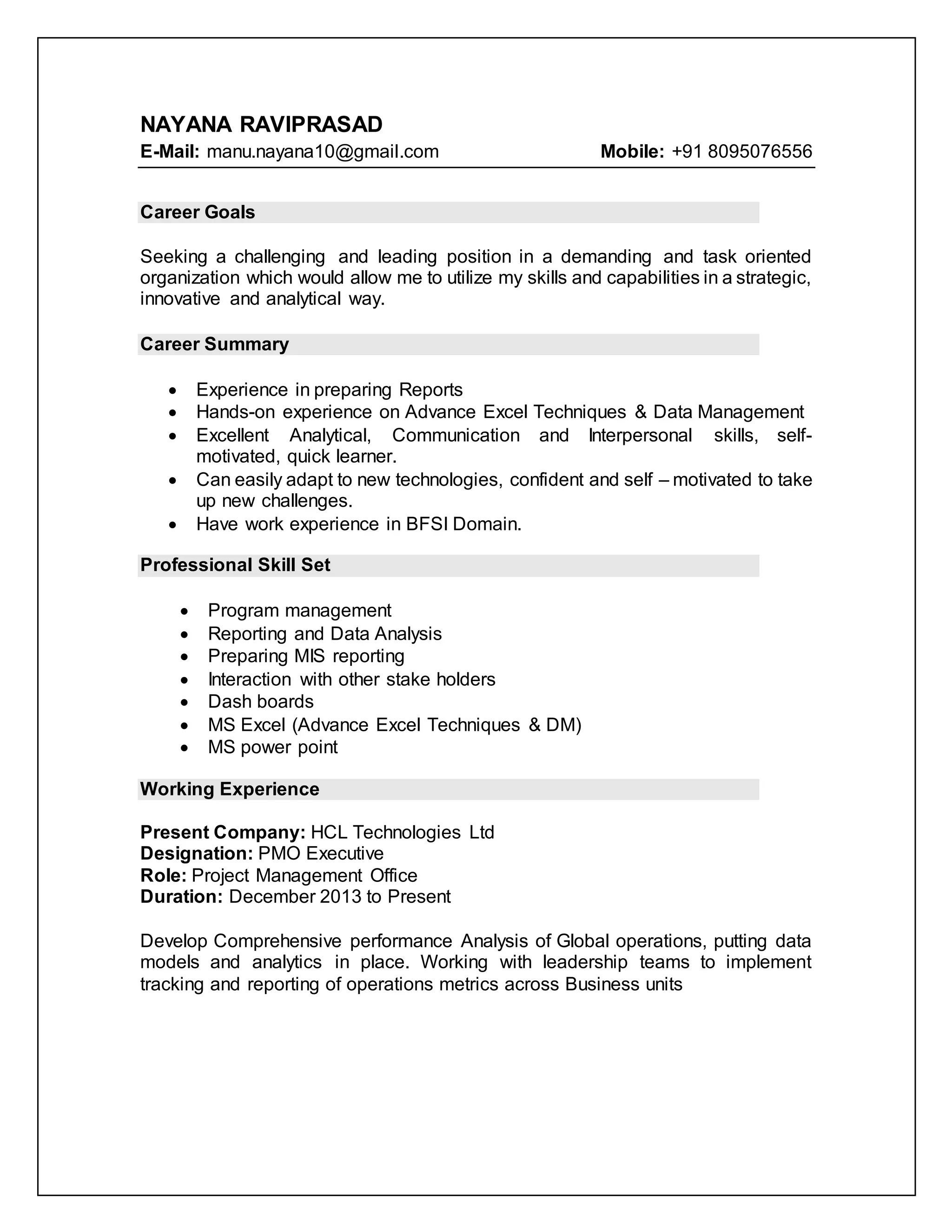 Resume - Nayana R (1) | DOCX