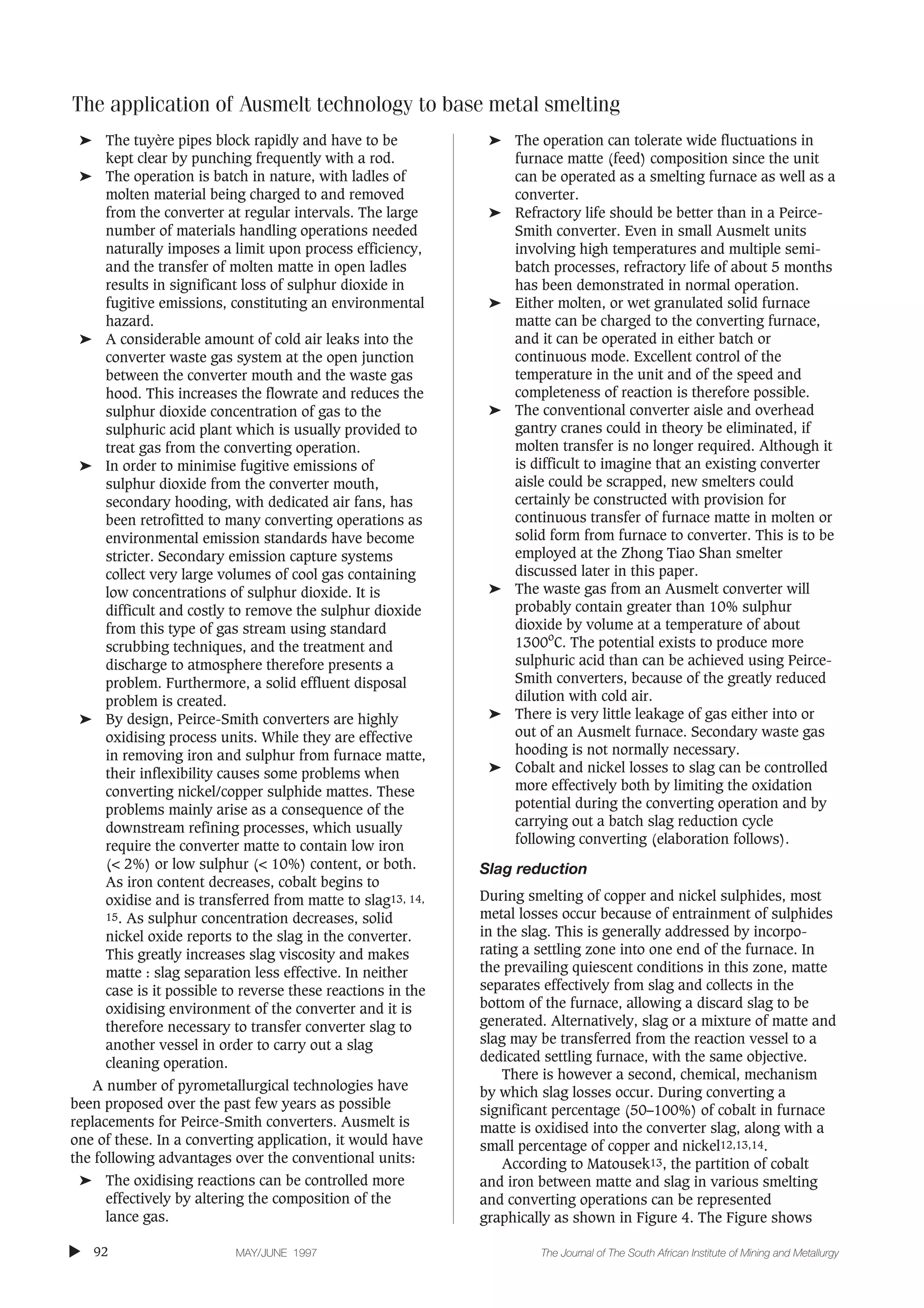The Application of Ausmelt Technology | PDF