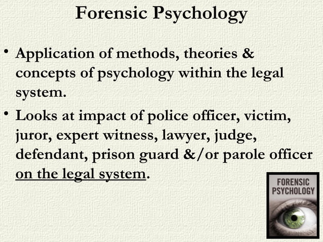 Forensic+Psychology | PPT