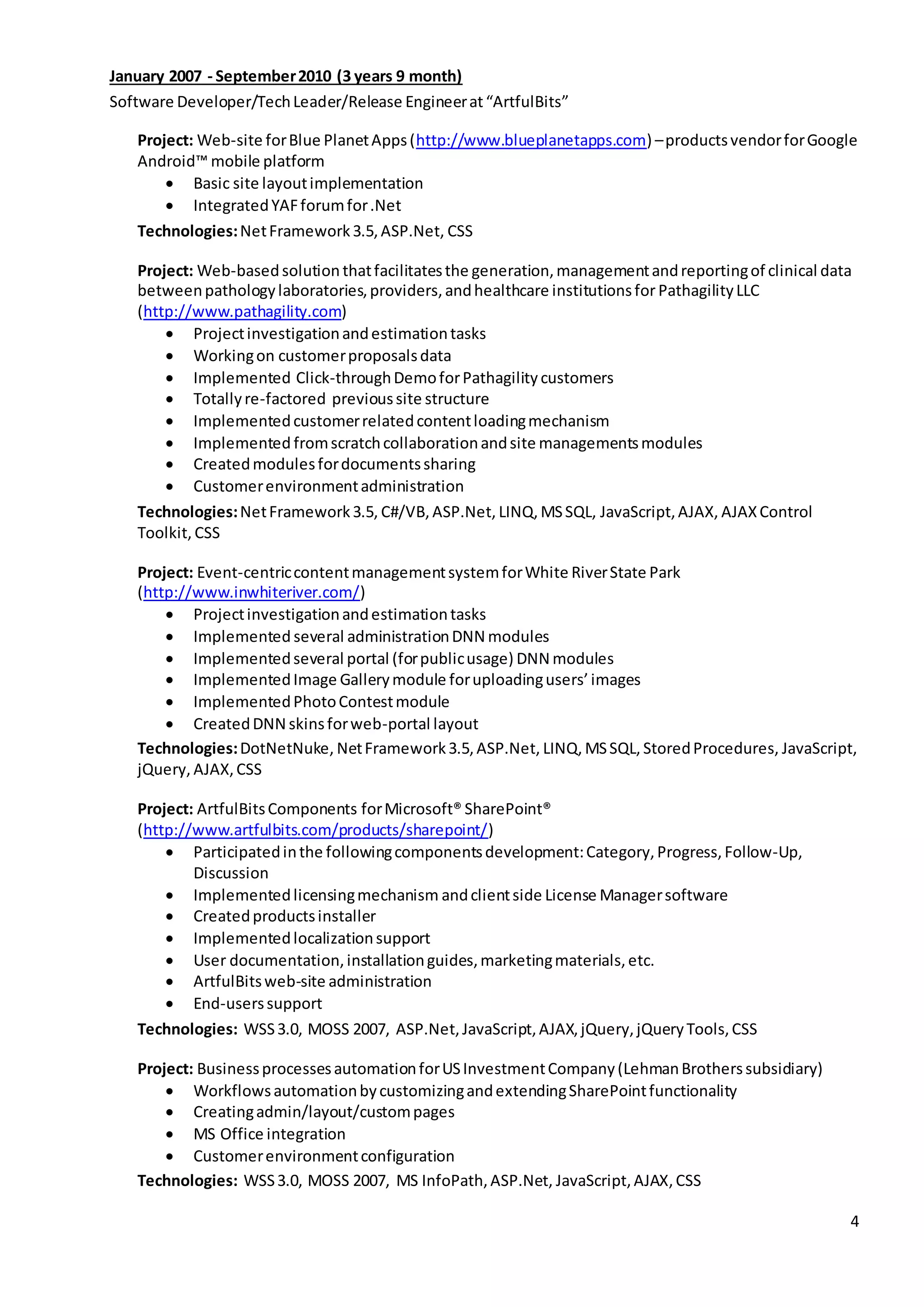 Andrii Slobodian CV 2016 | PDF