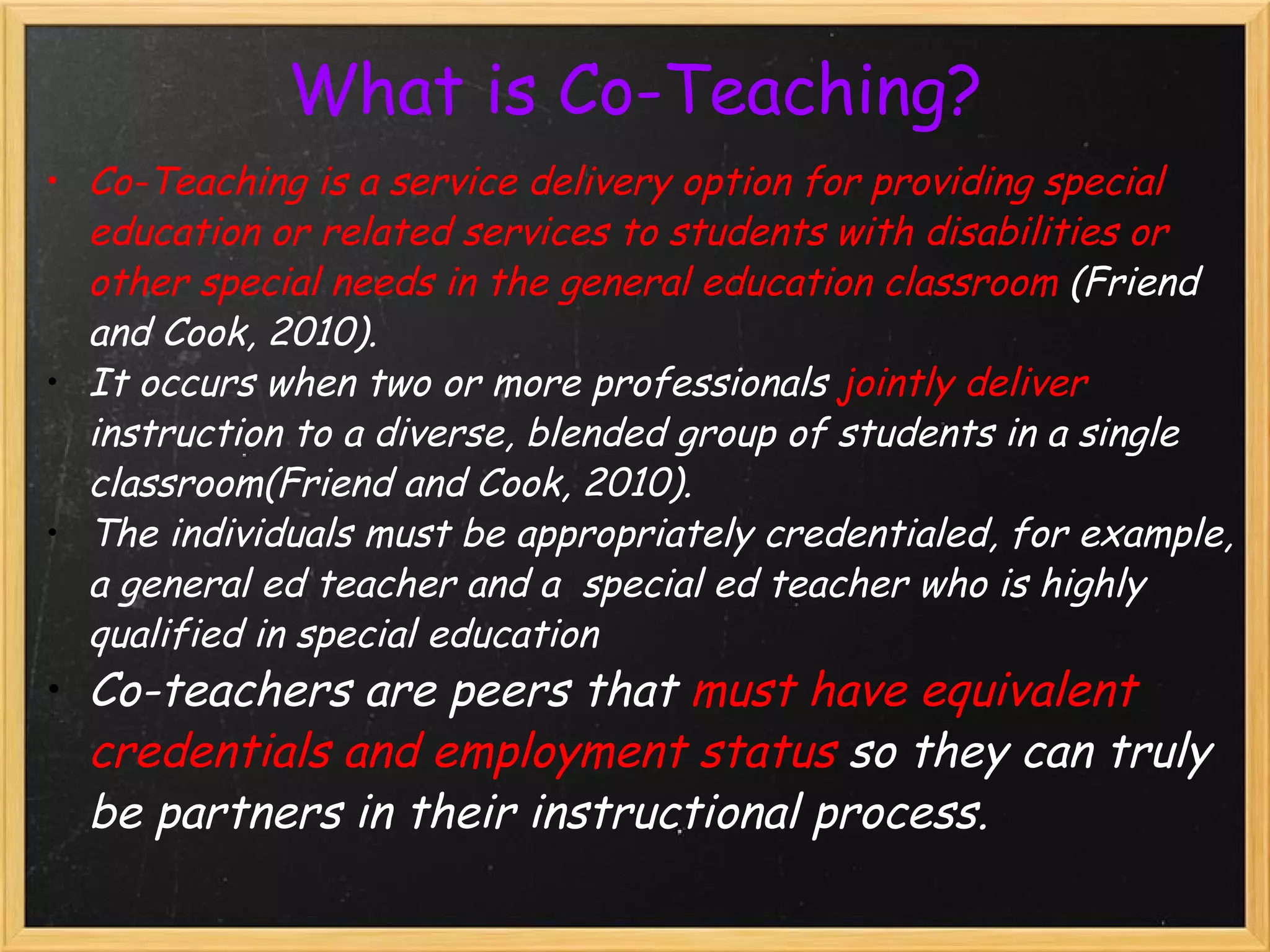 Collaboration: General and Special Education Teachers | PPT