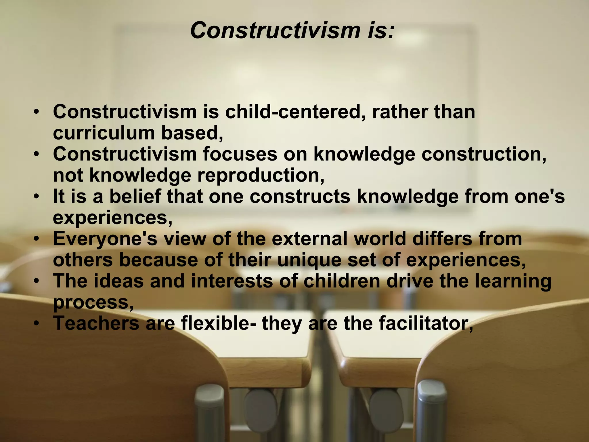 Constructivism in the classroom | PPT