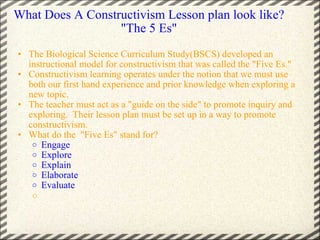 The Constructivism Approach To Learning: Reforming the | PPT