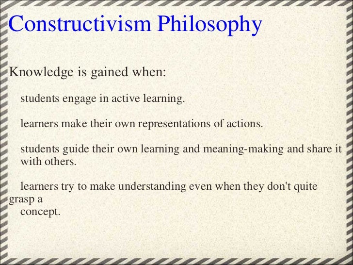 The Constructivism Approach To Learning: Reforming the