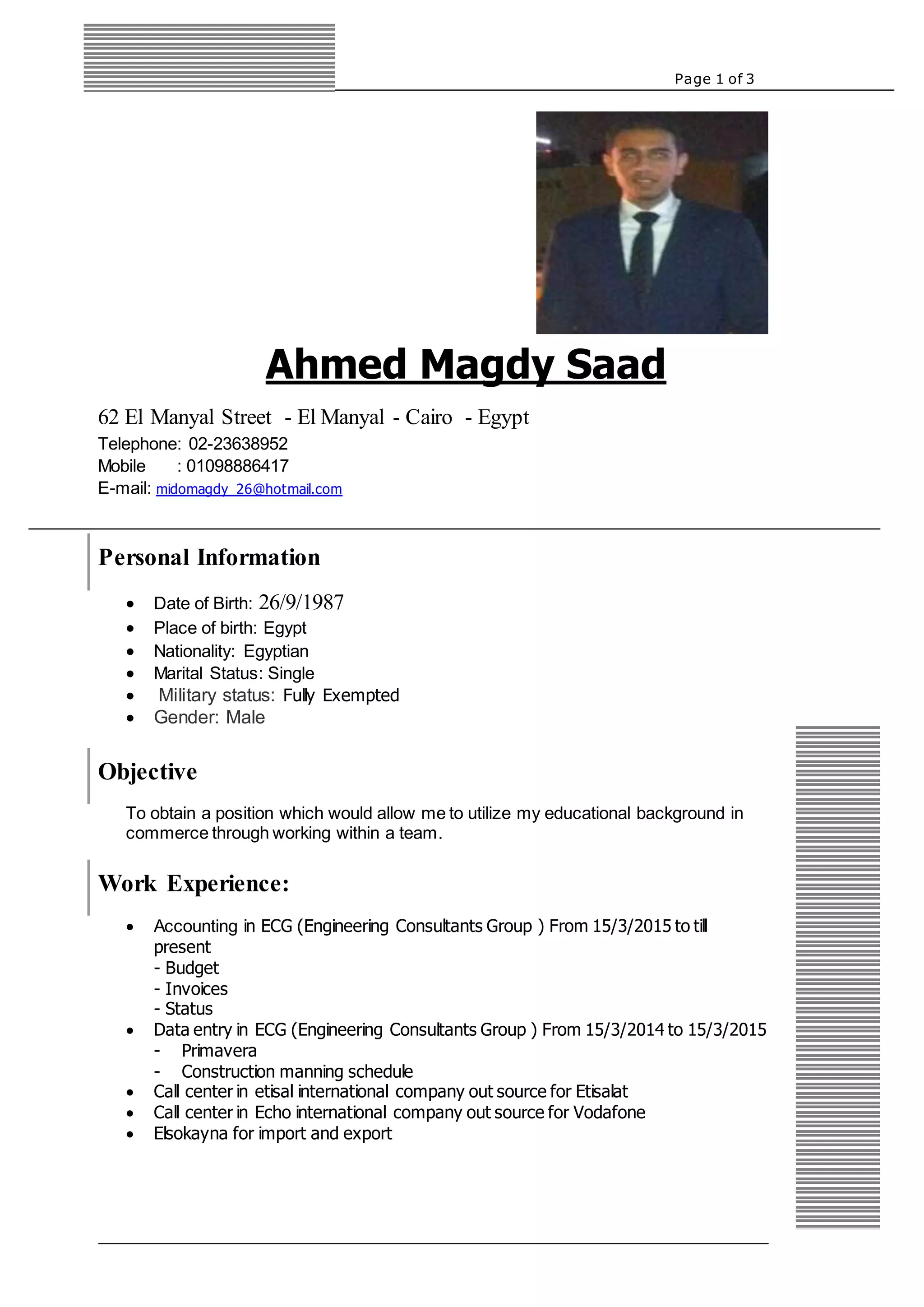 Ahmed-Magdy-Saad CV new-2 | DOCX