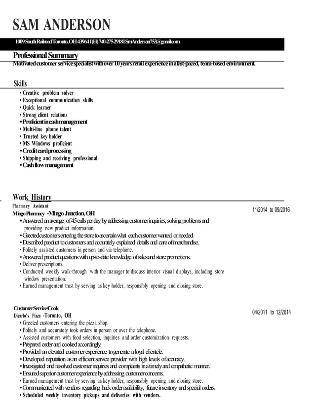 sam-resume | DOCX