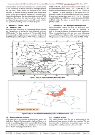 Accessibility and Physicochemical Properties of Water for Domestic ...