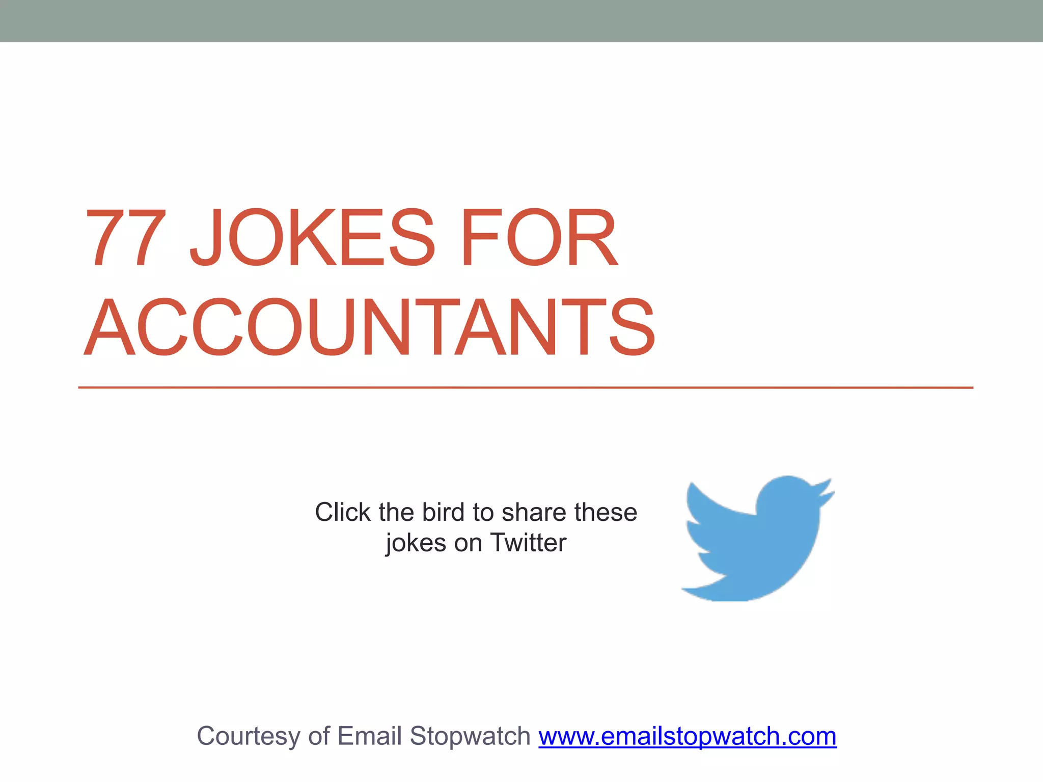 77 Hilarious Accounting Jokes | PDF