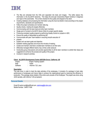 Rashmi Nagaraja_QA | DOC | Computer Software and Applications | Computing