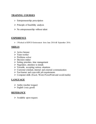 Faisal CV september 2016 | PDF