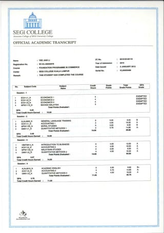 Foundation cert | PDF