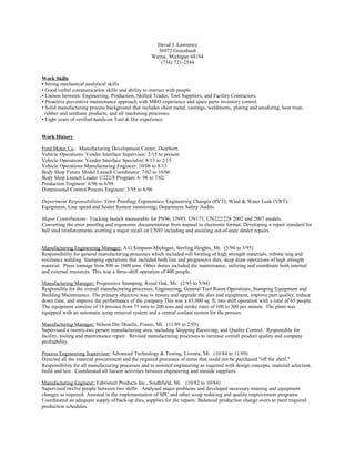 David Resume' | DOC