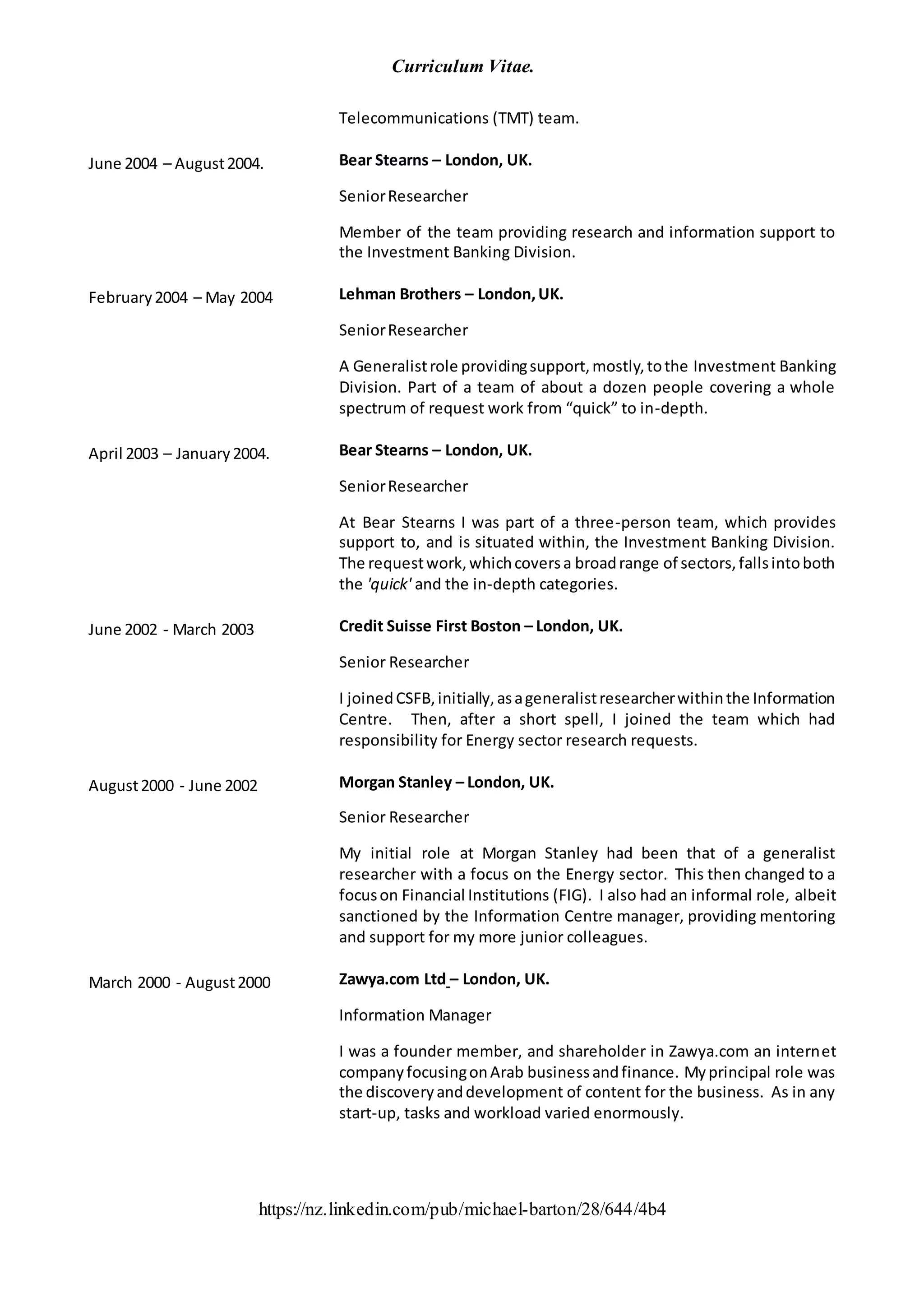 MICHAEL BARTON CV - 21-9 | DOCX