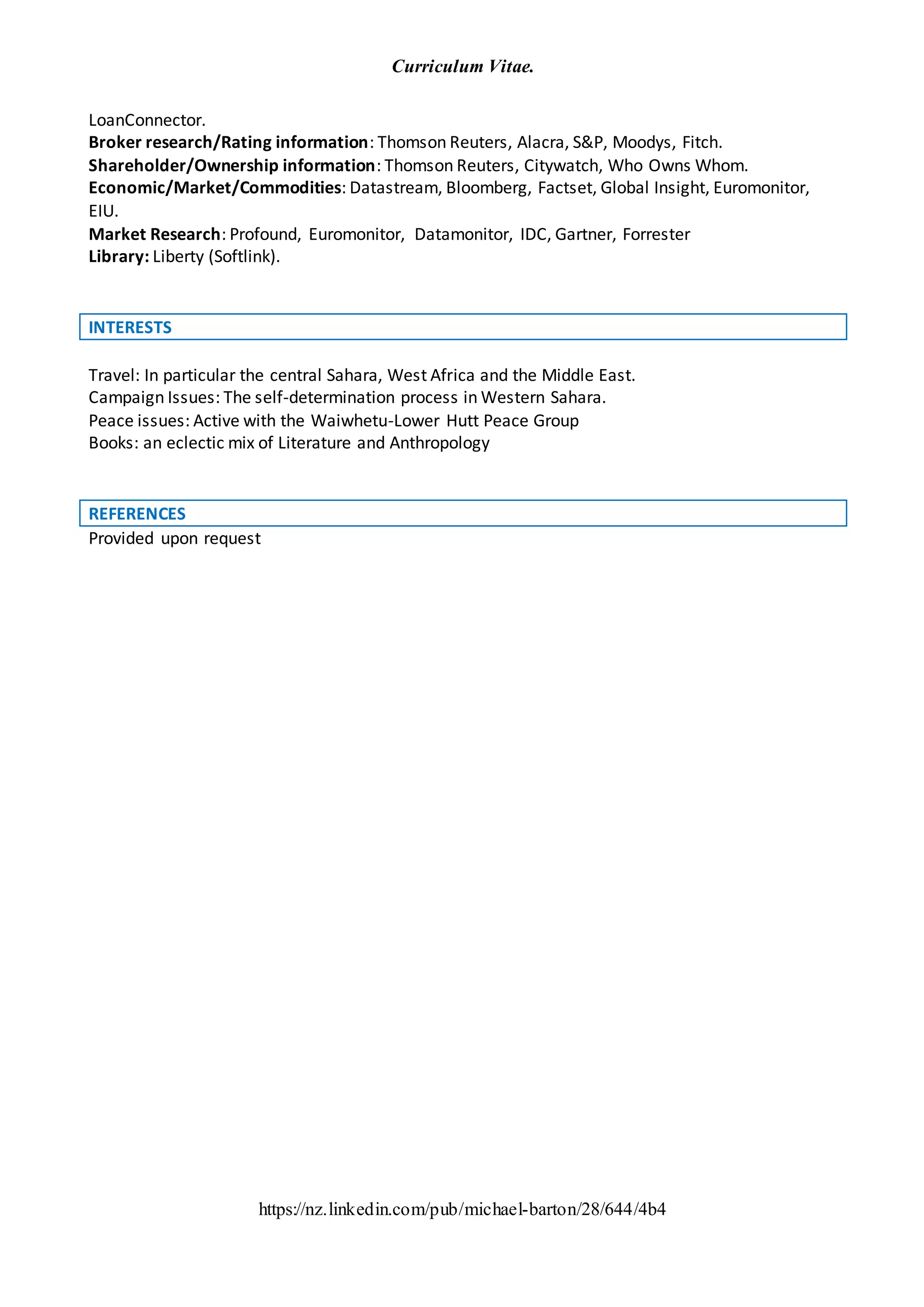 MICHAEL BARTON CV - 21-9 | DOCX