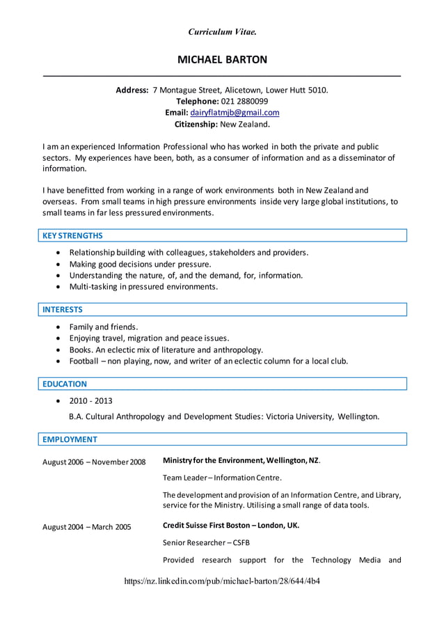 MICHAEL BARTON CV - 21-9 | DOCX