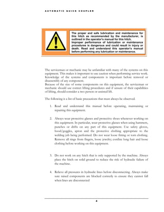 OPERATOR'S MANUAL-TILT HITCH | PDF | First Aid | Injuries